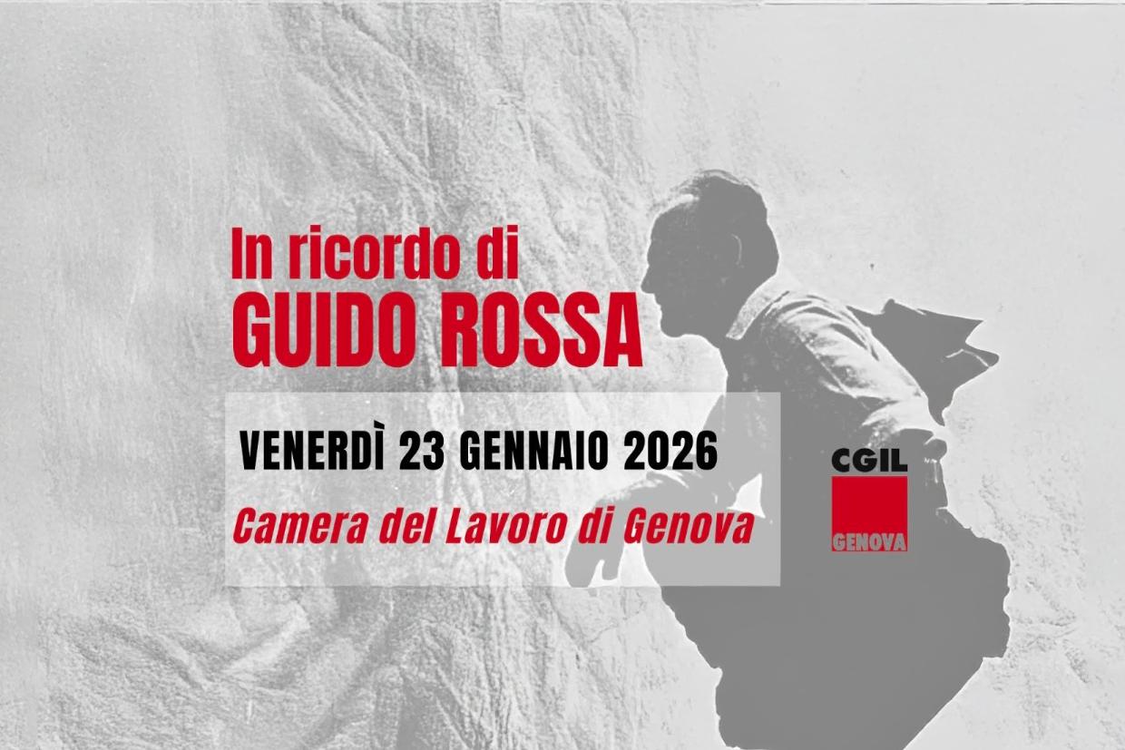 Cgil Genova, iniziativa per Guido Rossa con Landini. Diretta